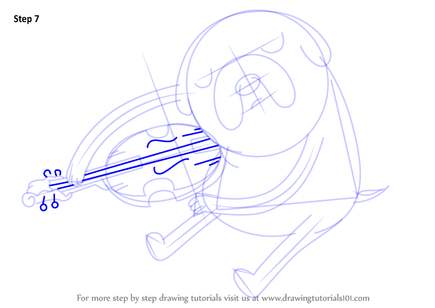 How to Draw Jake playing Viola from Adventure Time (Adventure Time ...
