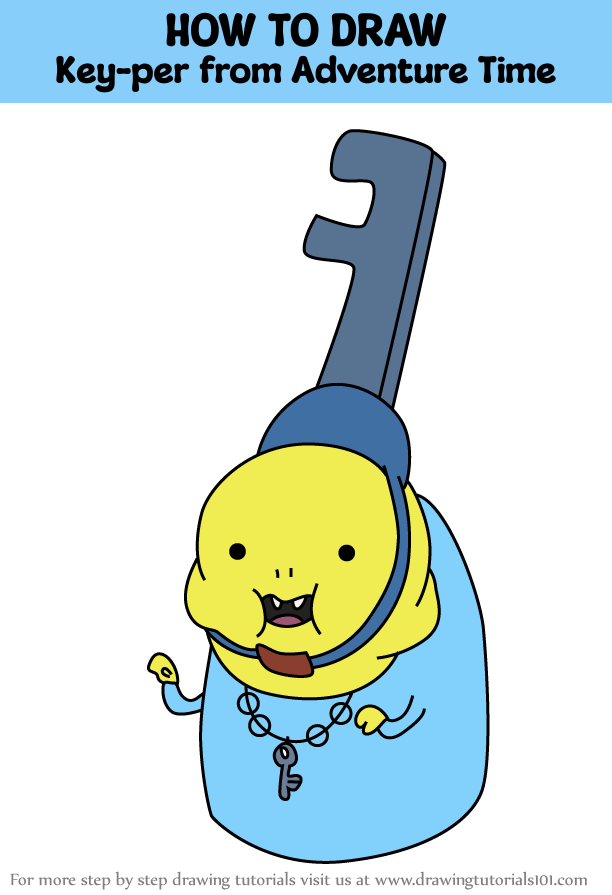 How to Draw Key-per from Adventure Time (Adventure Time) Step by Step ...