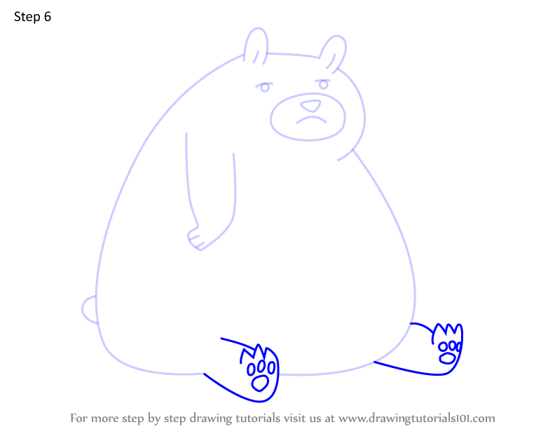 How to Draw Large Bear from Adventure Time (Adventure Time) Step by ...