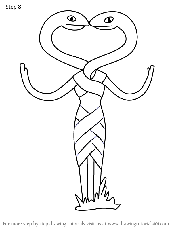 How to Draw Life from Adventure Time (Adventure Time) Step by Step ...