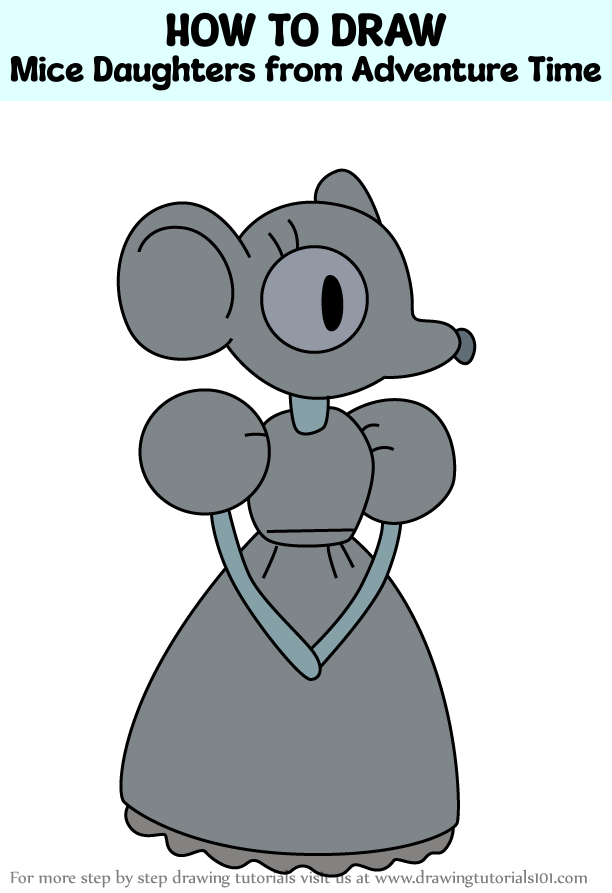 How to Draw Mice Daughters from Adventure Time (Adventure Time) Step by ...