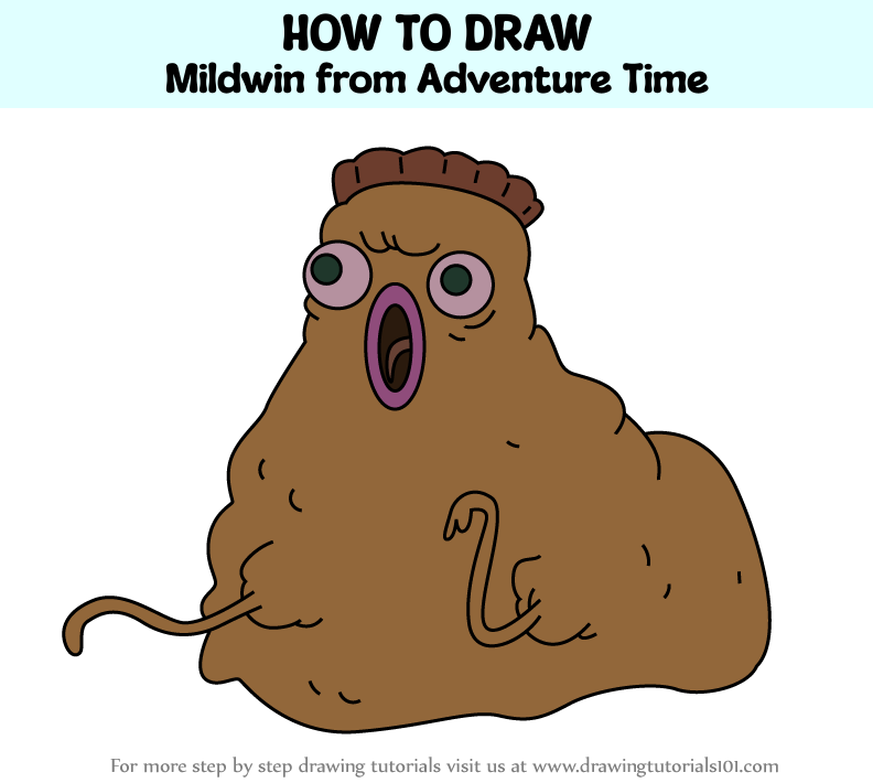 How to Draw Mildwin from Adventure Time (Adventure Time) Step by Step ...