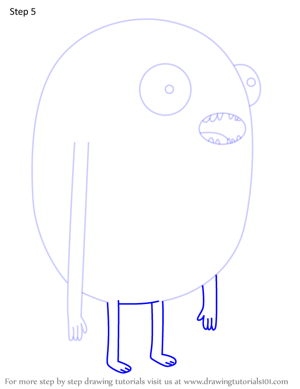 How to Draw Monster from Adventure Time (Adventure Time) Step by Step ...
