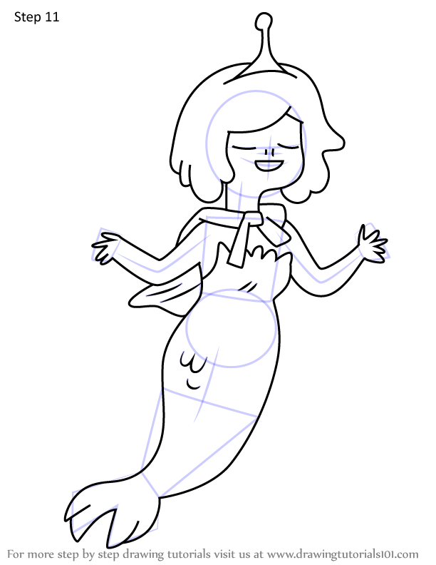 How to Draw Ocean Princess from Adventure Time (Adventure Time) Step by ...