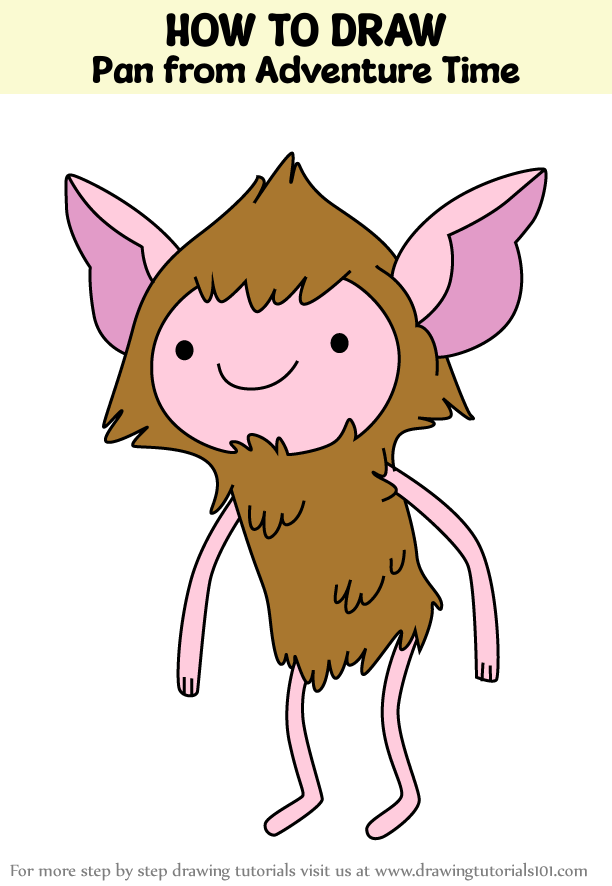 How to Draw Pan from Adventure Time (Adventure Time) Step by Step ...
