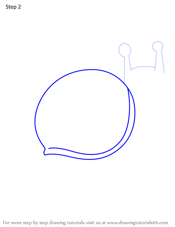 How to Draw Party Snail from Adventure Time (Adventure Time) Step by ...