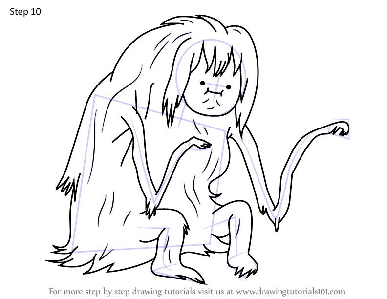 How to Draw Red-faced Monster from Adventure Time (Adventure Time) Step ...