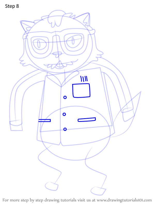 How to Draw Science Cat from Adventure Time (Adventure Time) Step by ...