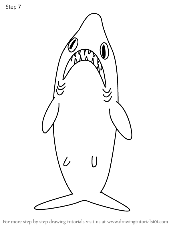 How to Draw Shark from Adventure Time (Adventure Time) Step by Step ...
