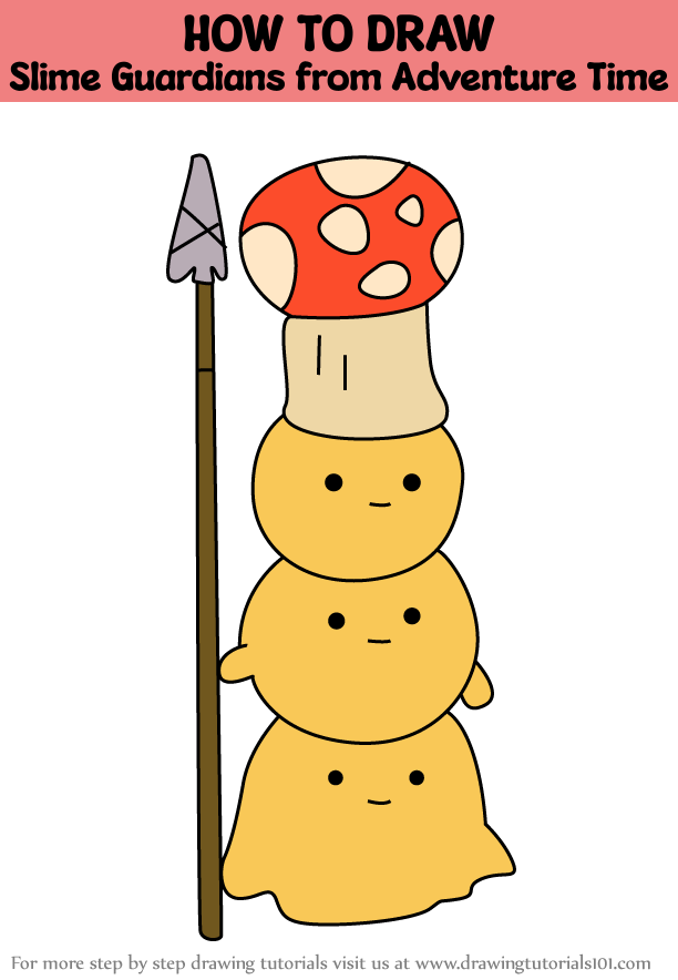 How to Draw Slime Guardians from Adventure Time (Adventure Time) Step ...