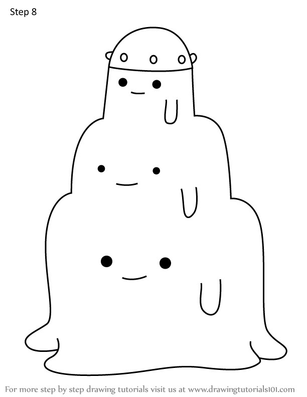 How to Draw Slime Warriors from Adventure Time (Adventure Time) Step by ...