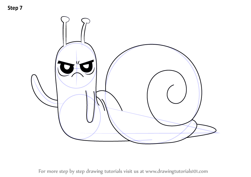 How to Draw Snail from Adventure Time (Adventure Time) Step by Step ...