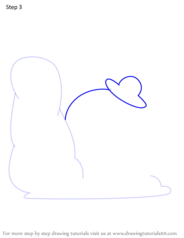 How to Draw Snail Lady 1 from Adventure Time (Adventure Time) Step by ...