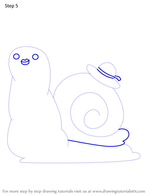 How to Draw Snail Lady 1 from Adventure Time (Adventure Time) Step by ...