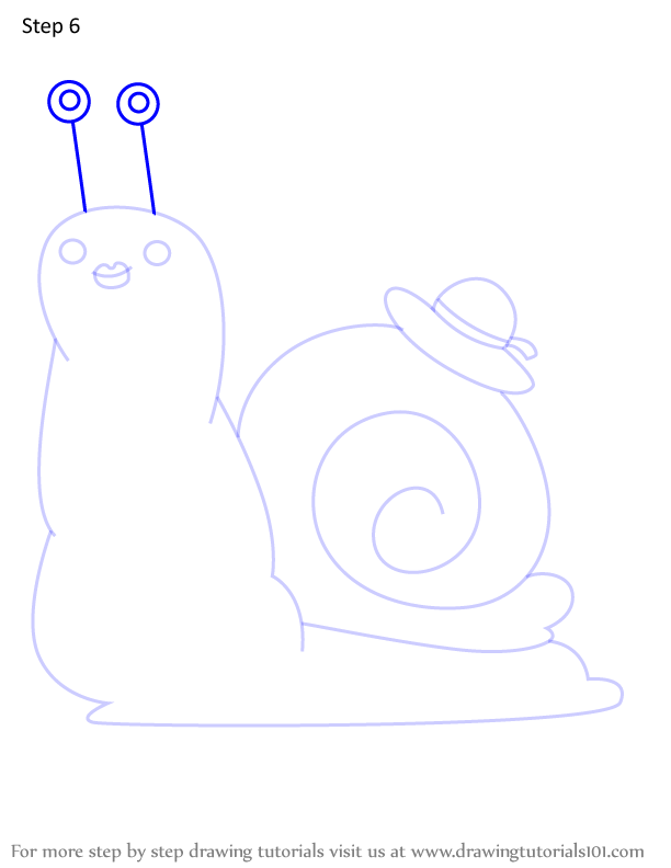 How to Draw Snail Lady 1 from Adventure Time (Adventure Time) Step by ...