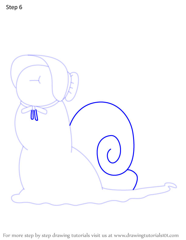 How to Draw Snail Lady 2 from Adventure Time (Adventure Time) Step by ...
