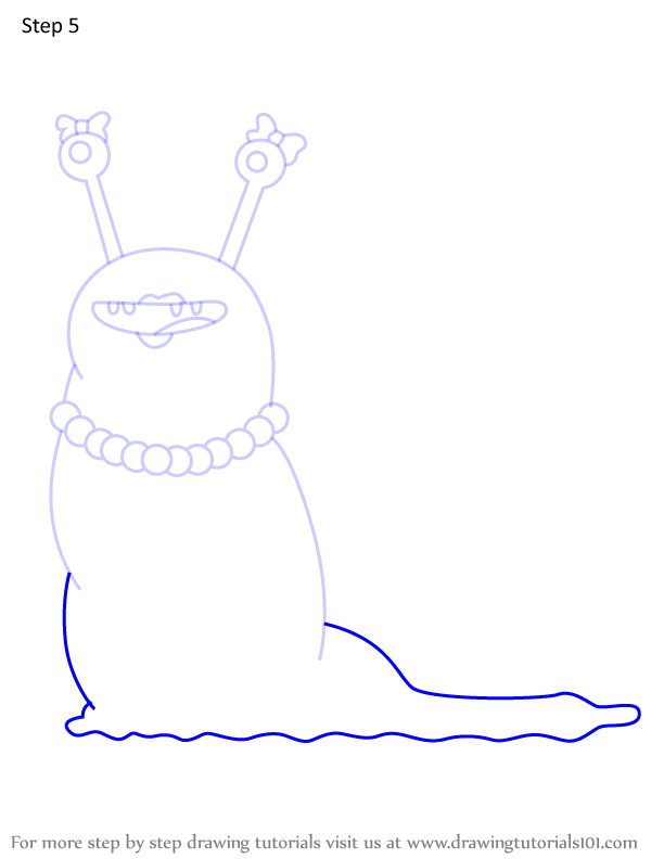 How to Draw Snail Lady 3 from Adventure Time (Adventure Time) Step by ...