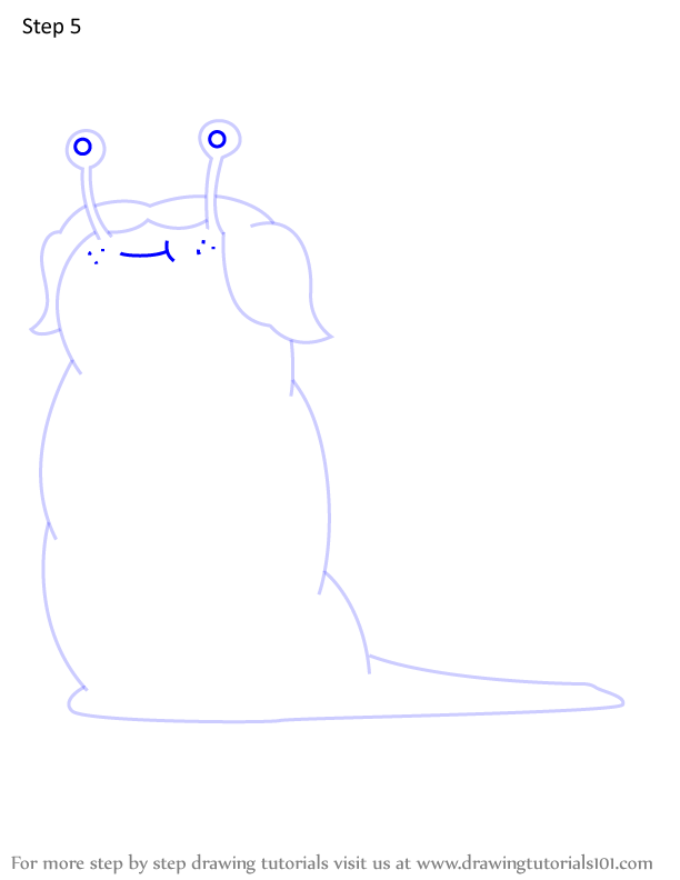 How to Draw Snail Lady 4 from Adventure Time (Adventure Time) Step by ...