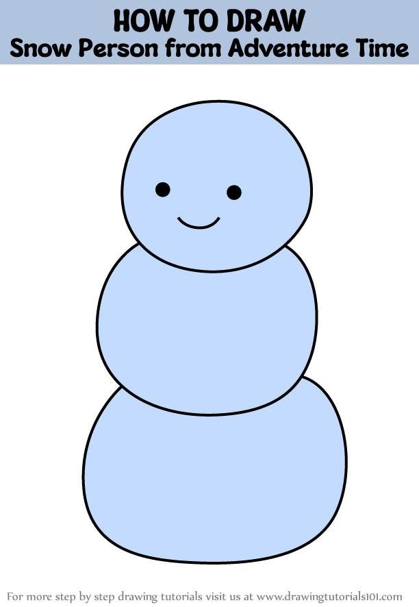 How to Draw Snow Person from Adventure Time (Adventure Time) Step by ...
