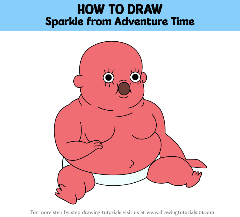 How to Draw Sparkle from Adventure Time (Adventure Time) Step by Step ...