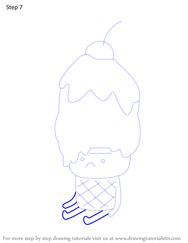 How to Draw The Ice Cream from Adventure Time (Adventure Time) Step by ...