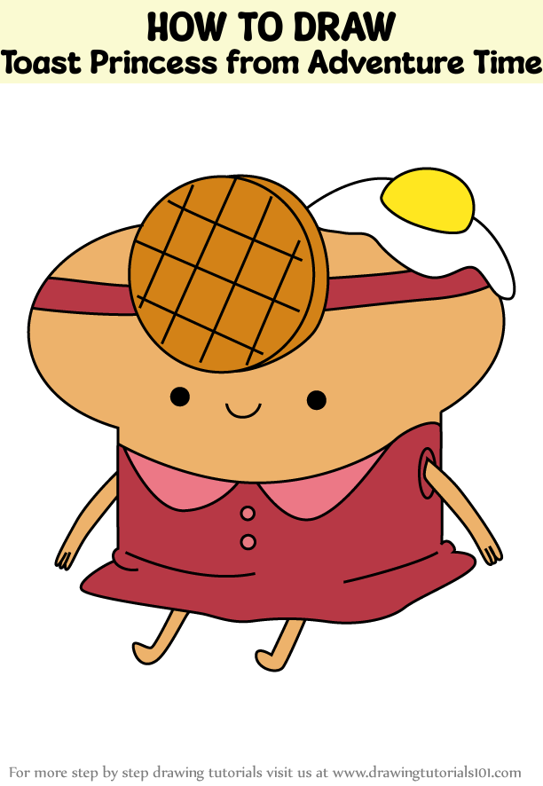 How to Draw Toast Princess from Adventure Time (Adventure Time) Step by ...