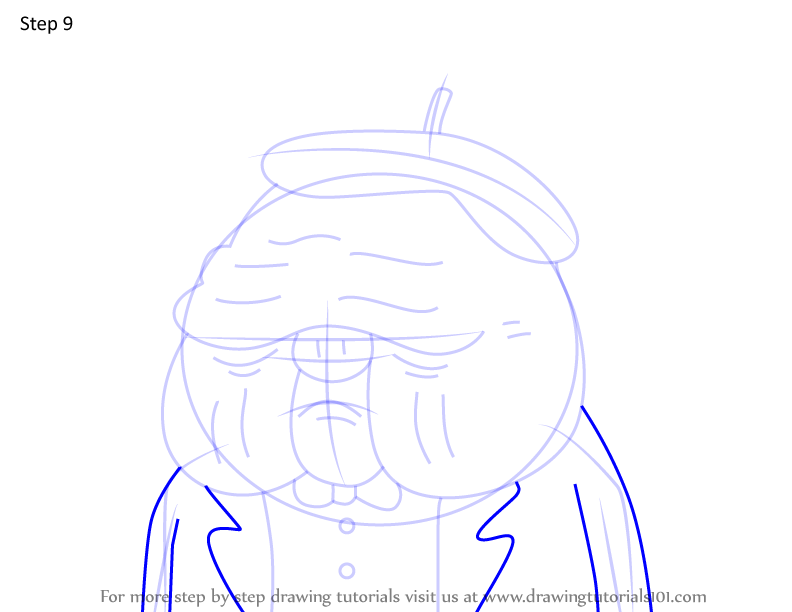 How to Draw Uncle Donald from Adventure Time (Adventure Time) Step by ...