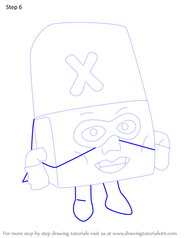 How to Draw X from Alphablocks (Alphablocks) Step by Step | DrawingTutorials101.com