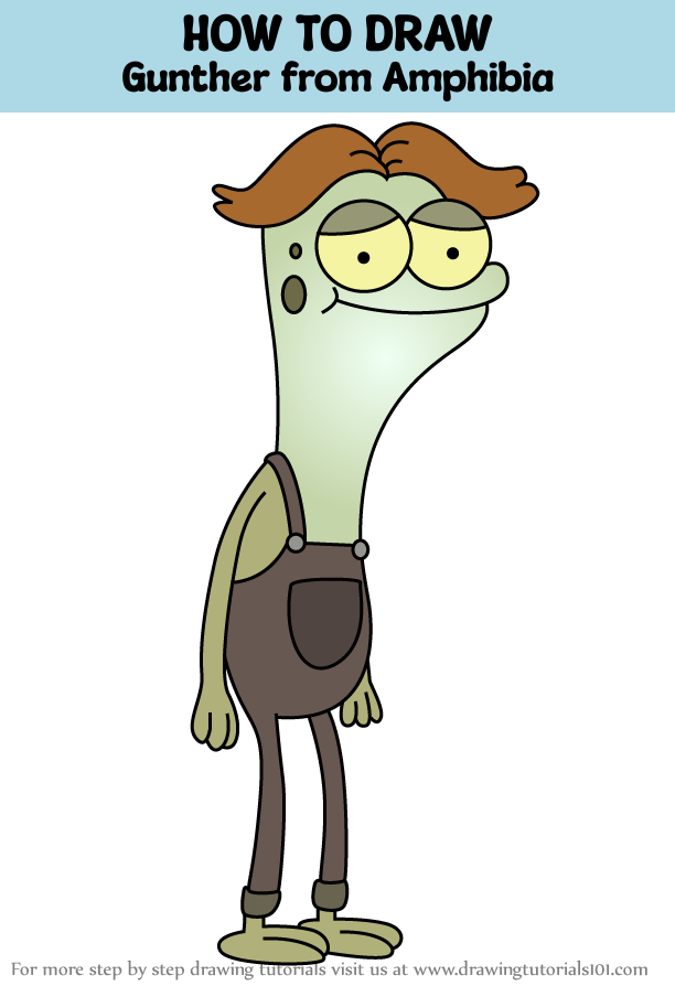 How to Draw Gunther from Amphibia (Amphibia) Step by Step ...