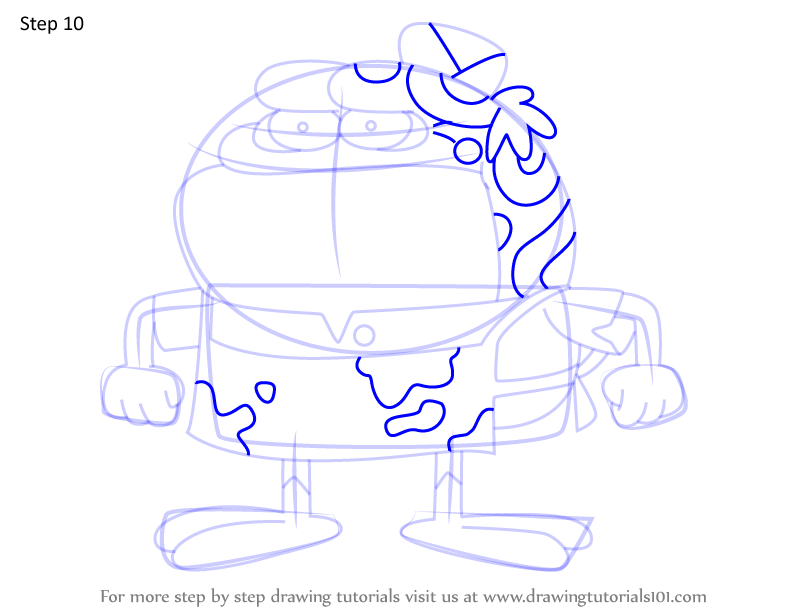 How to Draw Mr. Flour from Amphibia (Amphibia) Step by Step ...