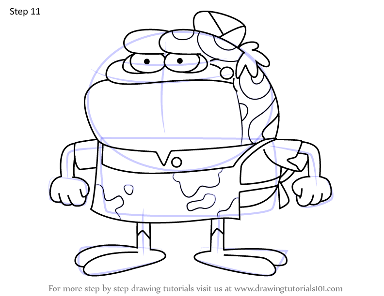 How to Draw Mr. Flour from Amphibia (Amphibia) Step by Step ...