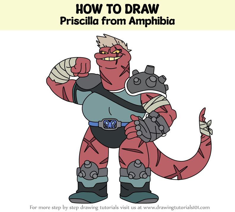 How to Draw Priscilla from Amphibia (Amphibia) Step by Step ...