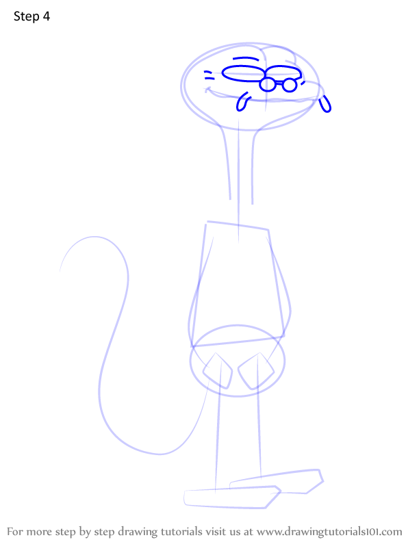 How to Draw Professor Herringbone from Amphibia (Amphibia) Step by Step ...