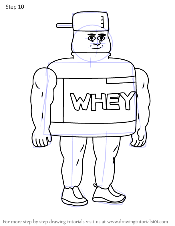 How to Draw Whey Man from Apple & Onion (Apple & Onion) Step by Step ...