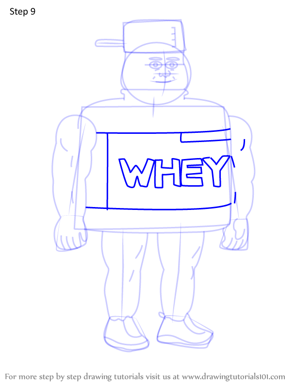 How to Draw Whey Man from Apple & Onion (Apple & Onion) Step by Step ...