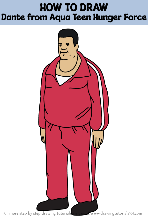 How to Draw Dante from Aqua Teen Hunger Force (Aqua Teen Hunger Force ...