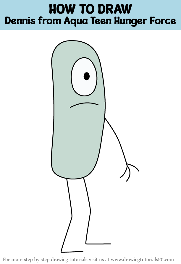 How to Draw Dennis from Aqua Teen Hunger Force (Aqua Teen Hunger Force ...