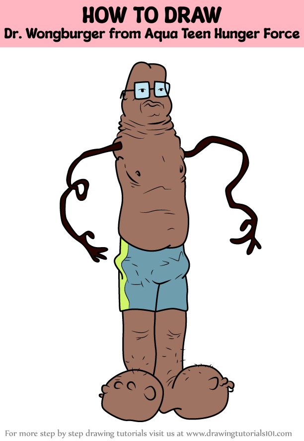 How to Draw Dr. Wongburger from Aqua Teen Hunger Force (Aqua Teen ...