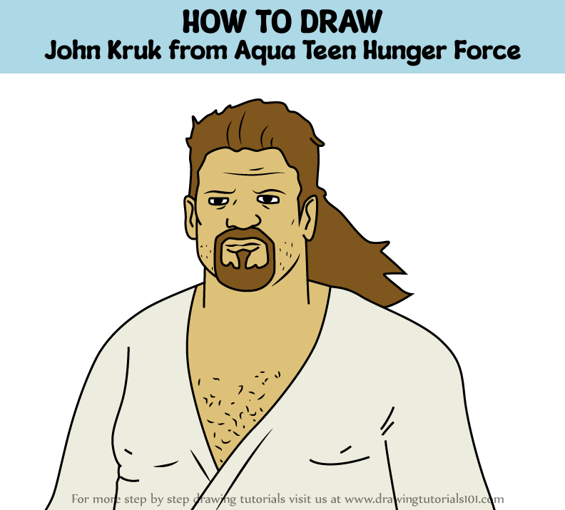 How to Draw John Kruk from Aqua Teen Hunger Force (Aqua Teen Hunger ...