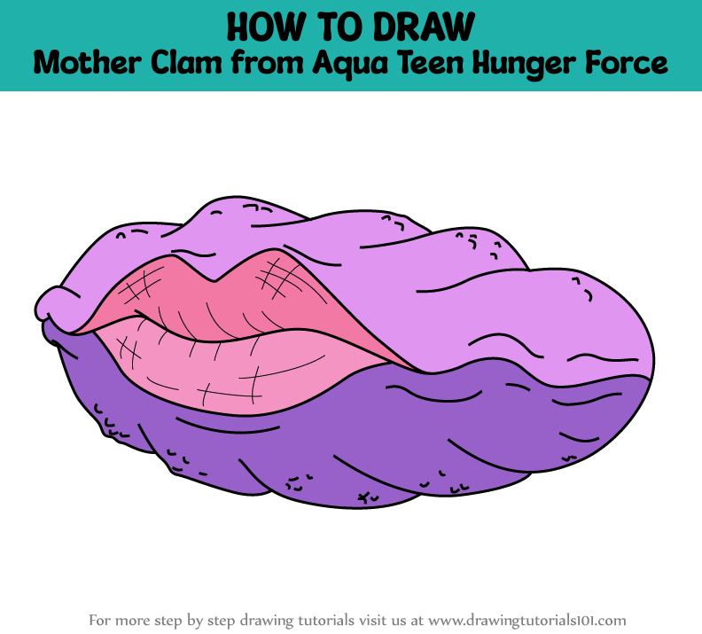 How to Draw Mother Clam from Aqua Teen Hunger Force (Aqua Teen Hunger ...