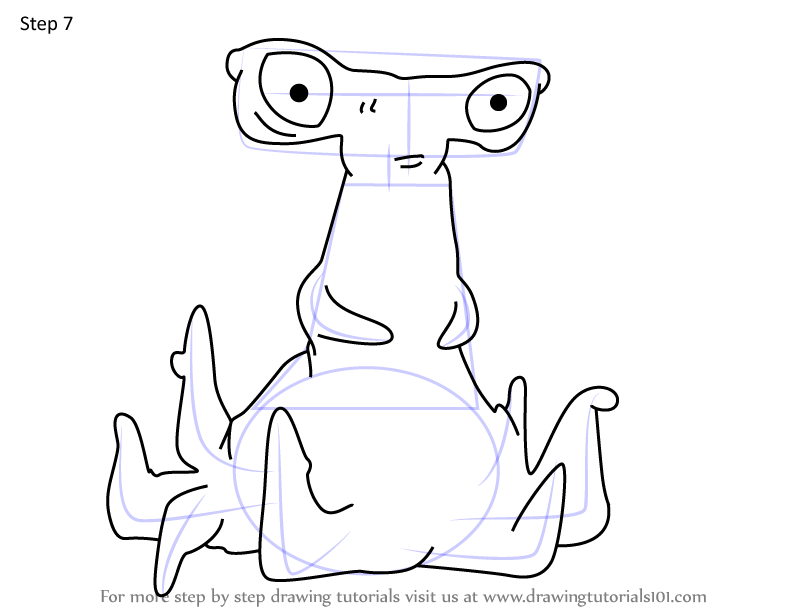 How to Draw White Aliens from Aqua Teen Hunger Force (Aqua Teen Hunger ...