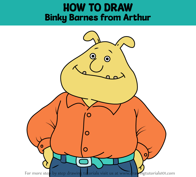 How to Draw Binky Barnes from Arthur (Arthur) Step by Step ...