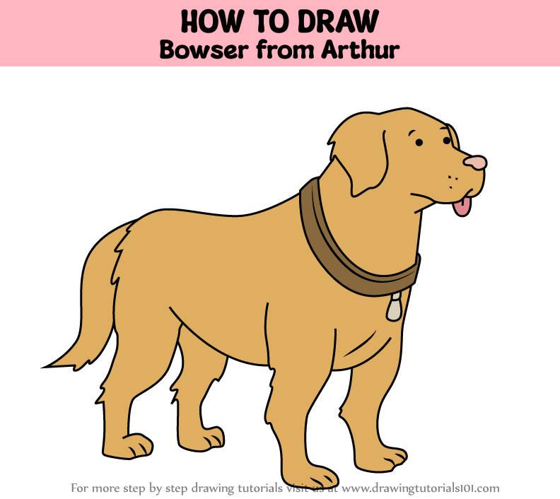 How to Draw Bowser from Arthur (Arthur) Step by Step ...