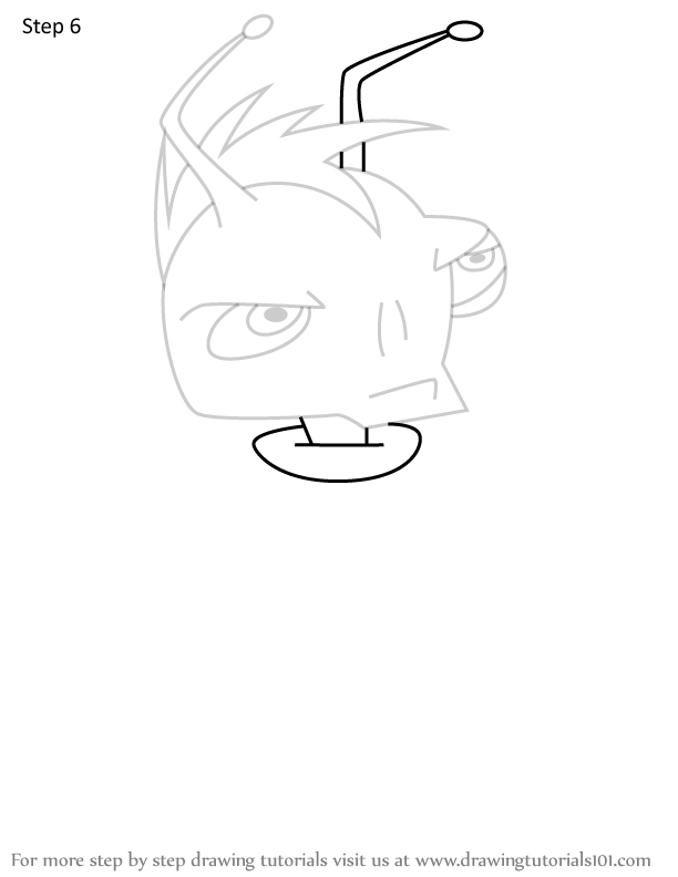 How to Draw Boltar from Atomic Betty (Atomic Betty) Step by Step ...