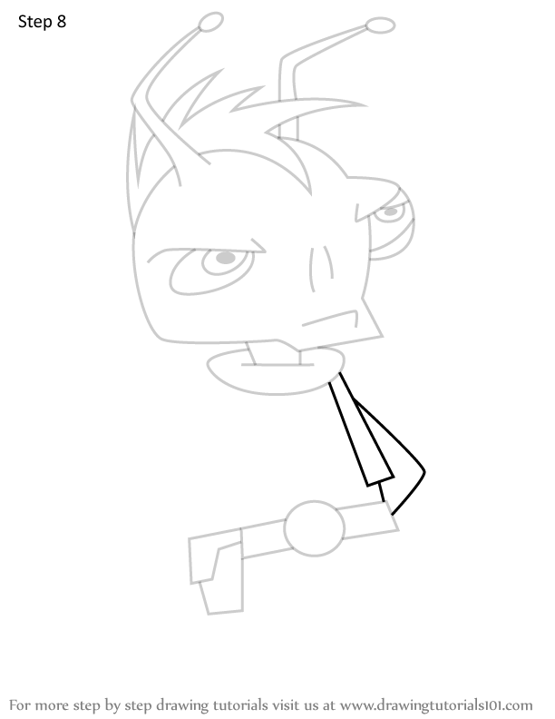 How to Draw Boltar from Atomic Betty (Atomic Betty) Step by Step ...
