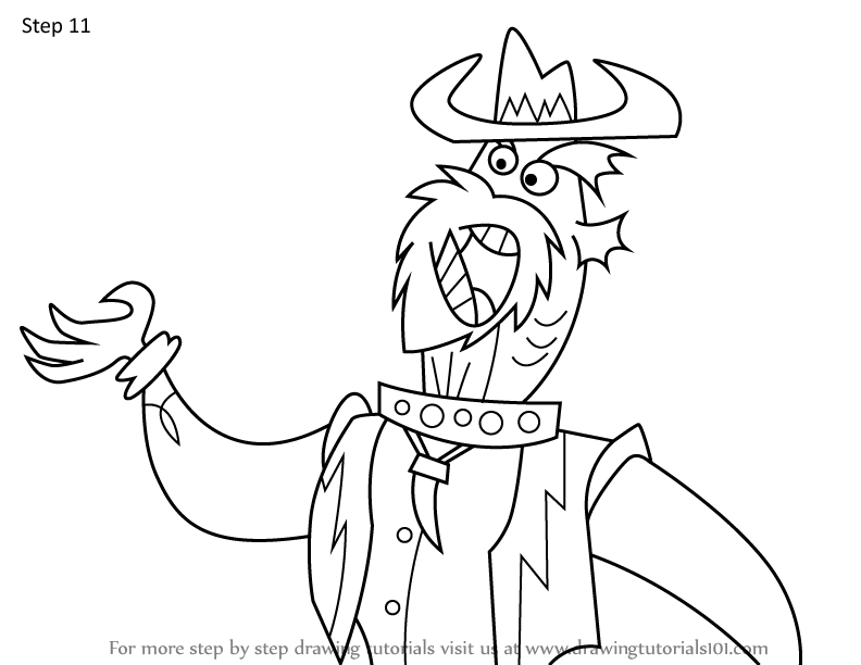 How to Draw Hopper the Chopper from Atomic Betty (Atomic Betty) Step by ...