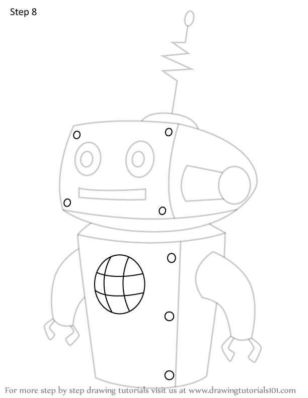 How to Draw X-5 from Atomic Betty (Atomic Betty) Step by Step ...