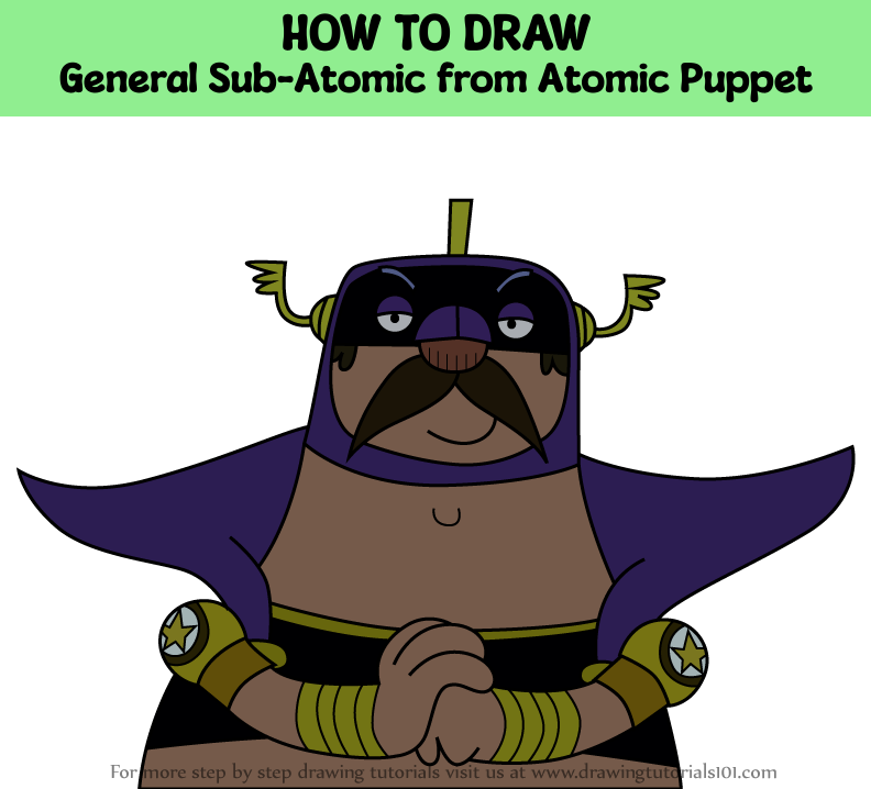 How to Draw General Sub-Atomic from Atomic Puppet (Atomic Puppet) Step ...