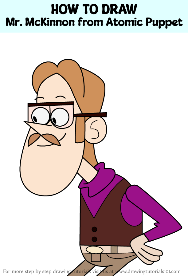 How to Draw Mr. McKinnon from Atomic Puppet (Atomic Puppet) Step by ...