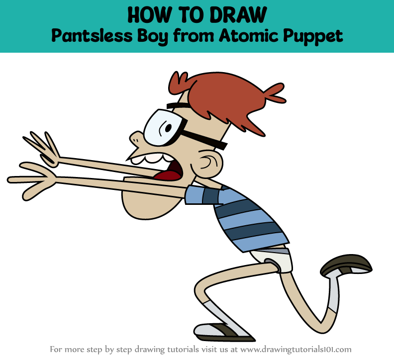 How to Draw Pantsless Boy from Atomic Puppet (Atomic Puppet) Step by ...